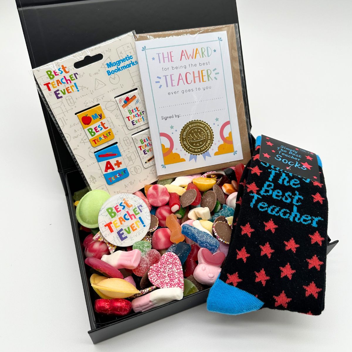 Thank You Teacher - Black Gift Hamper (Mens) – HamperWell