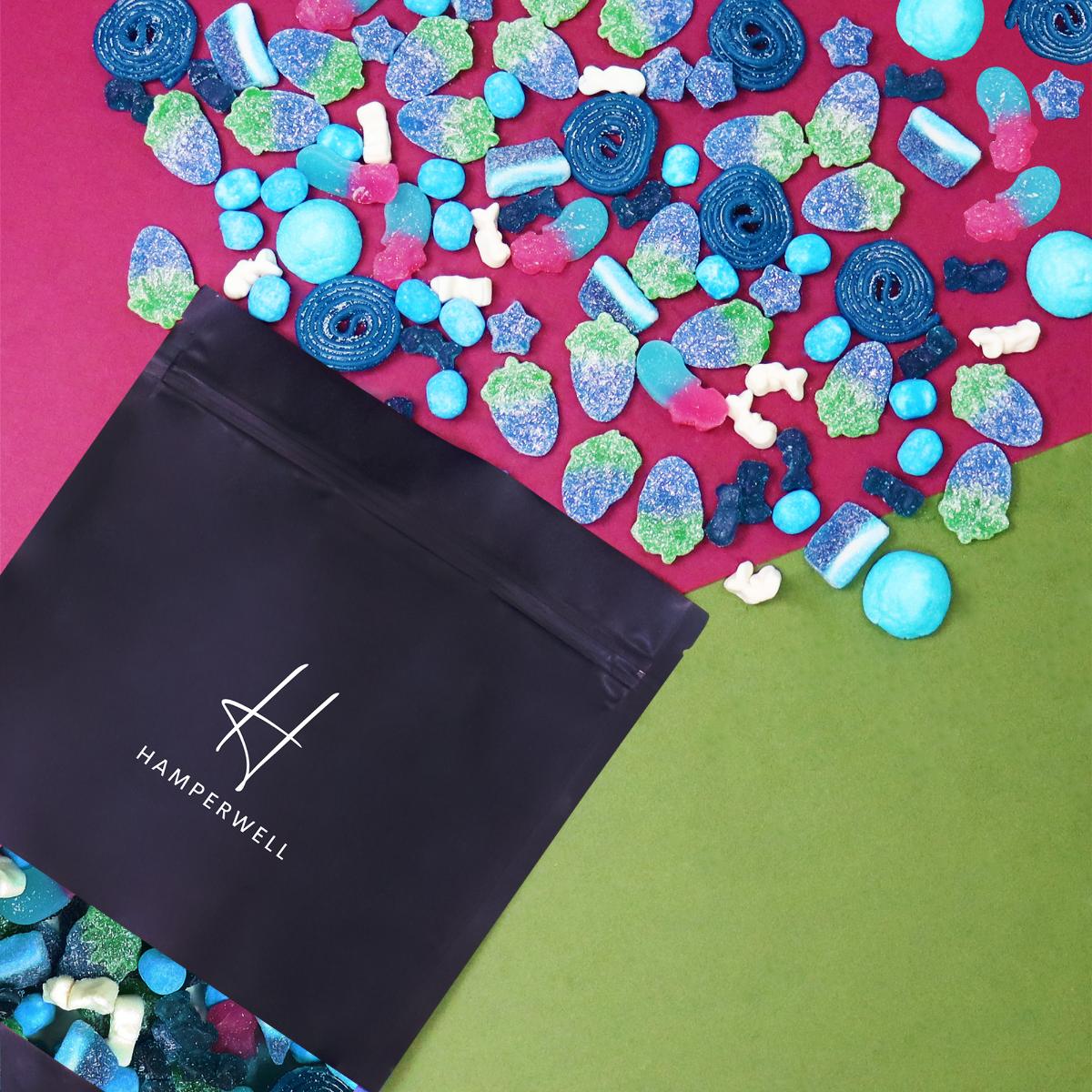 Blue Sweets Selection Pouch – HamperWell