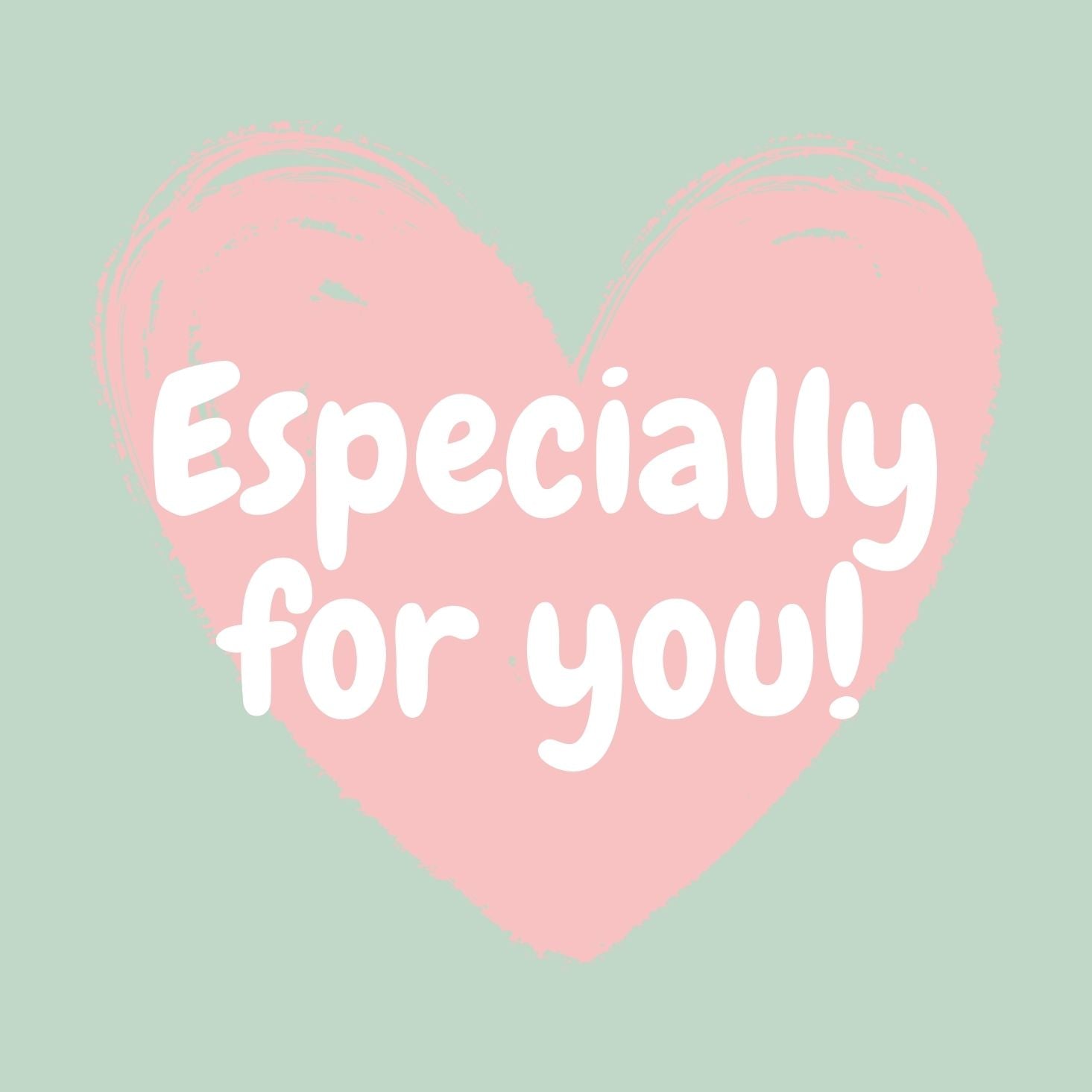 Especially For You Green Gift Postcard 12cm Square – HamperWell
