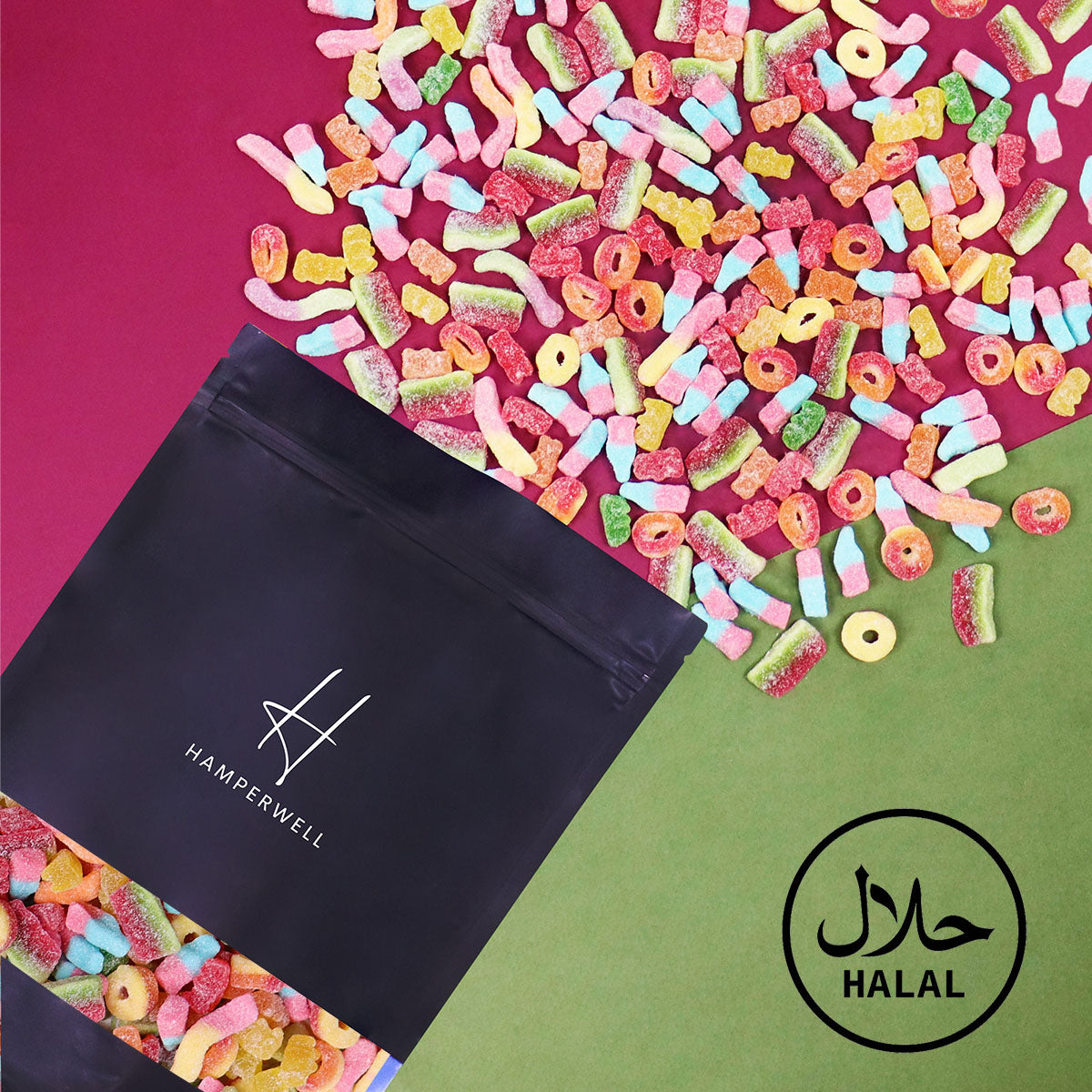 Halal Fizzy Sweets Selection Pouch – HamperWell