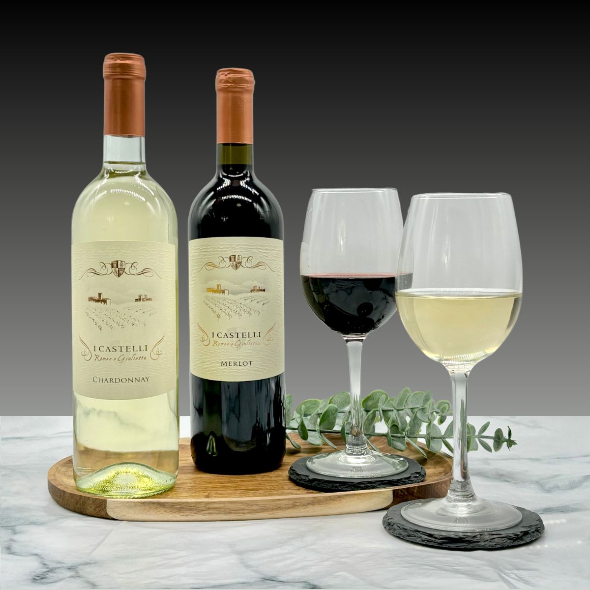 I Castelli Merlot & Chardonnay Wine Duo Gift Set – HamperWell