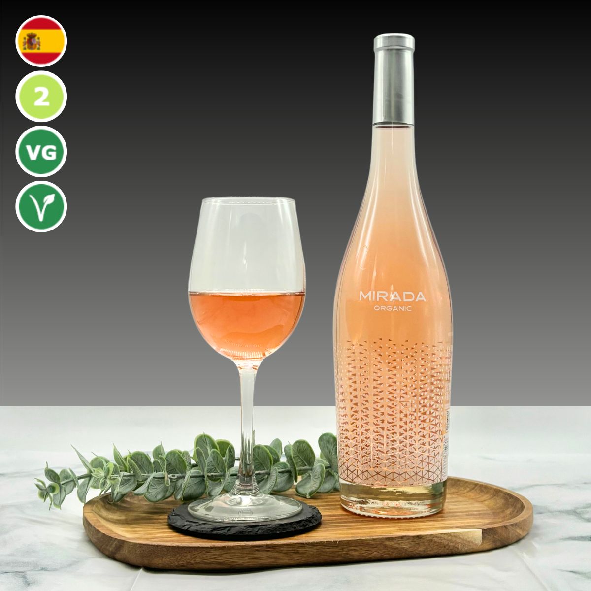 Mirada Organic Rose 75cl – HamperWell
