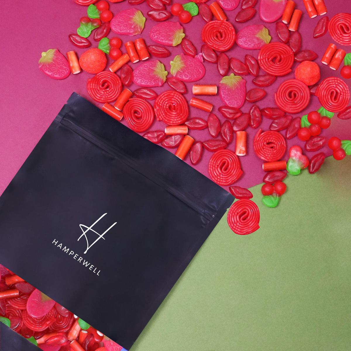 Red Sweets Selection Pouch – HamperWell