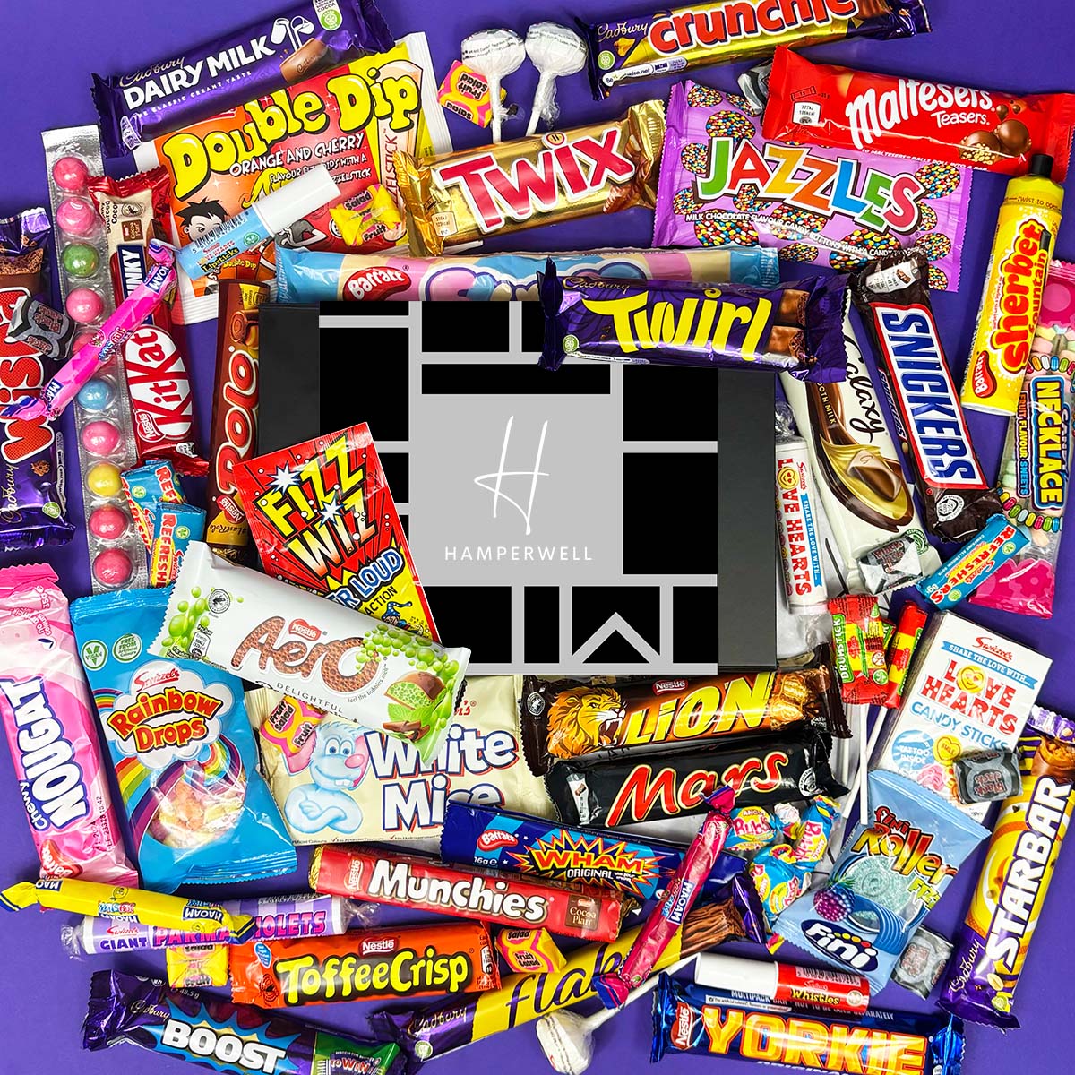 Mixed Chocolate & Retro Sweets Signature Gift Hamper – HamperWell